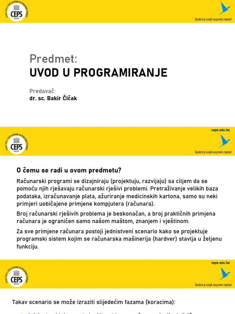 Uvod U Prog | PDF