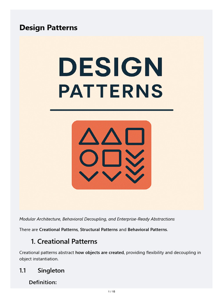 Master in Design Pattern | PDF | Class (Computer Programming) | Method (Computer Programming)