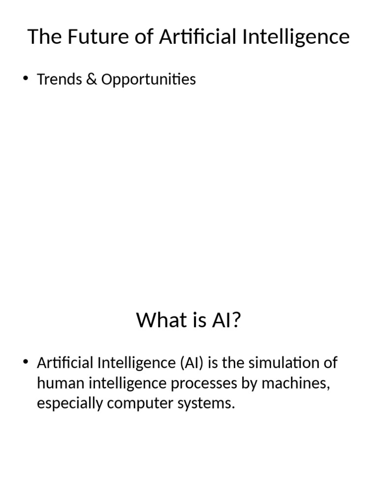 Future of AI Presentation | PDF