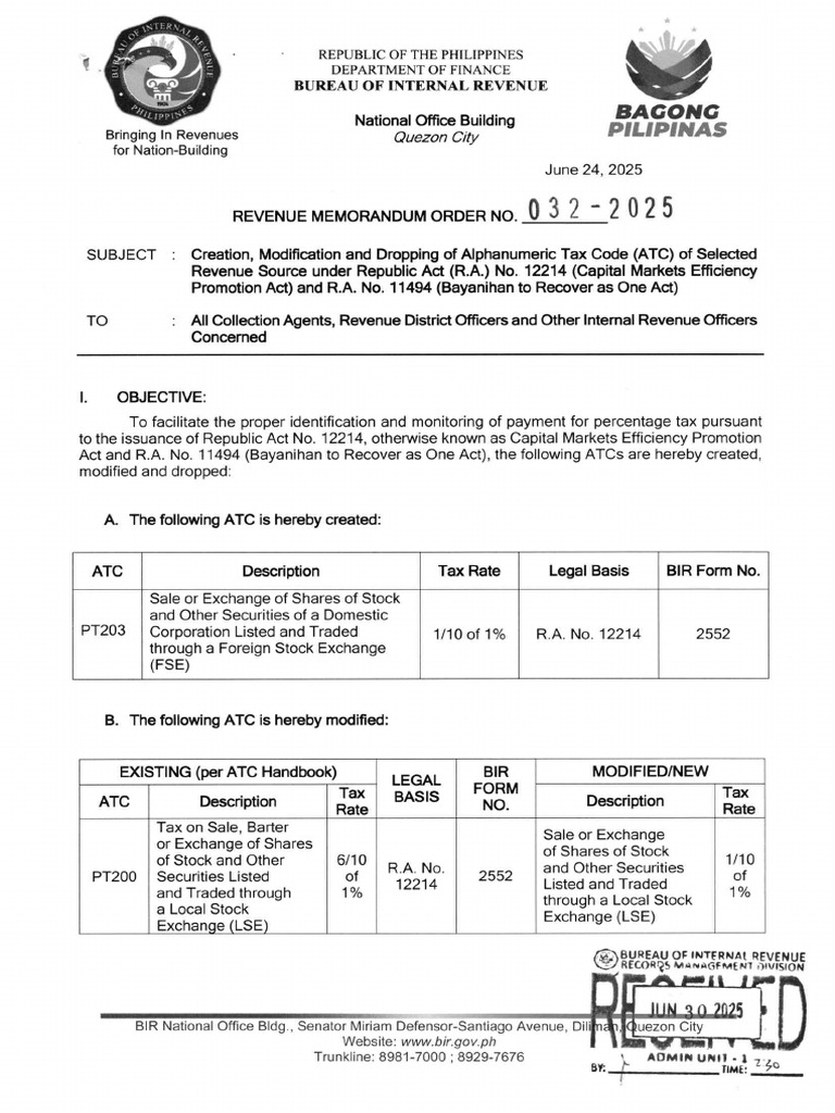 RMO No. 32-2025 | PDF