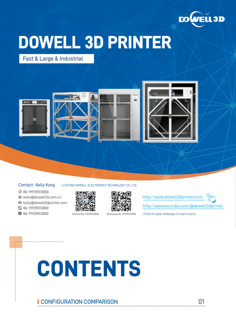 Dowell 3d Printer Catalog | PDF | Extrusion