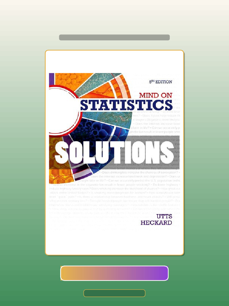 Mind On Statistics 5 Ed Utts | PDF | Multiple Choice | Mind