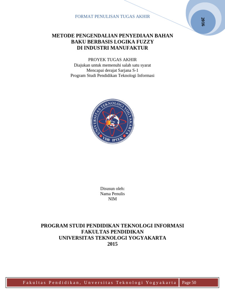 Panduan Penulisan Laporan Pta | PDF