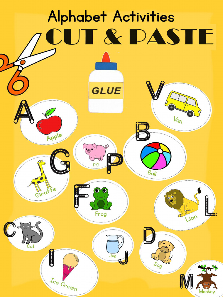 Cut and Paste Alphabet | PDF