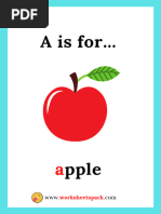 A Is For Apple Book | PDF