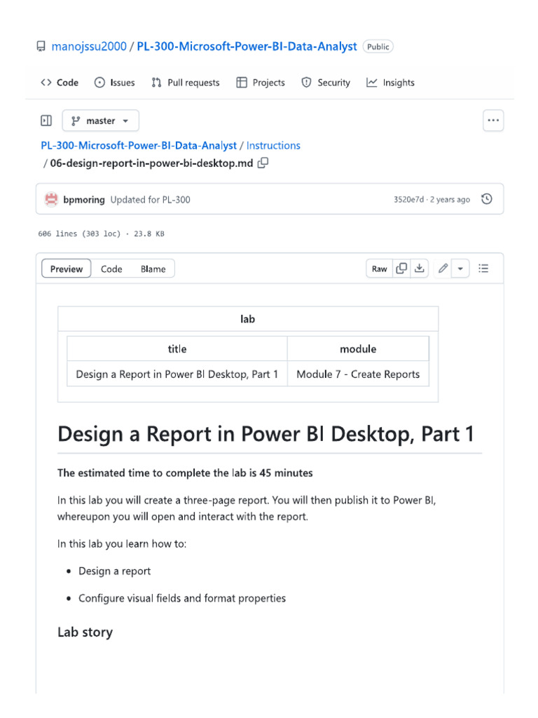 06 Design Report in Power Bi Desktop | PDF