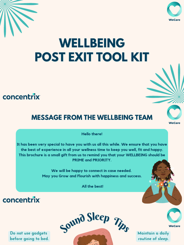 Post Exit Wellbeing Toolkit Guide | PDF | Sleep | Relaxation (Psychology)