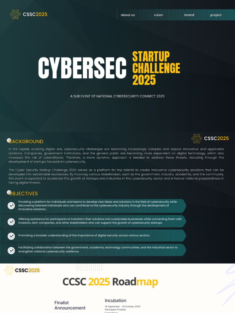 (Public) CyberSEC Startup Challenge 2025 V4 | PDF | Startup Company | Small Business & Entrepreneurs