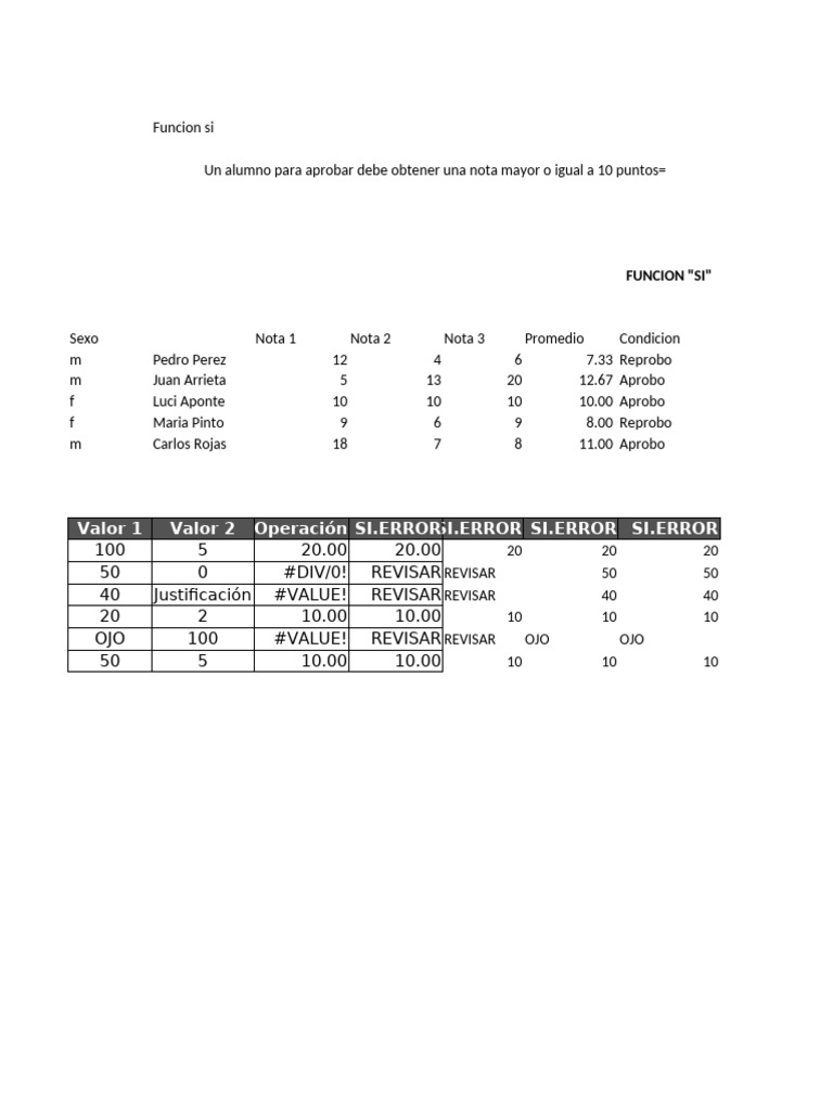 Funciones Anidadas | PDF