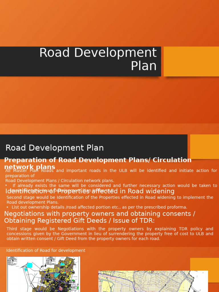 Road Development and Junction Plans | PDF | Private Law