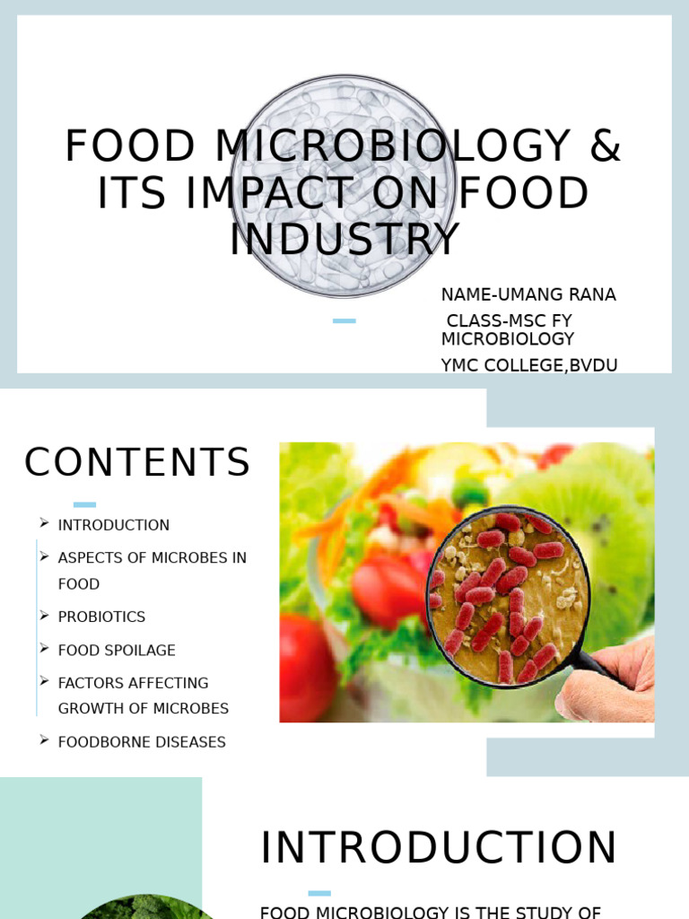 Food Microbiology and Its Impact On Food Industryy | PDF | Microbiology ...