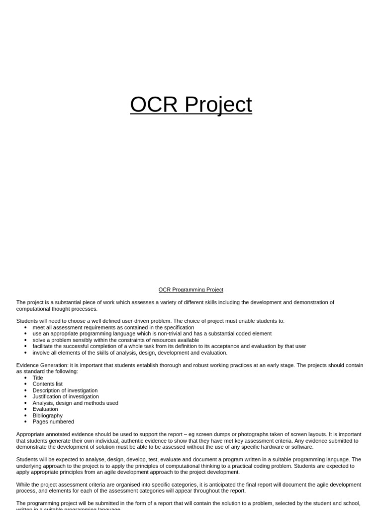 Project Booklet Differences Identified | PDF | Usability | Computing