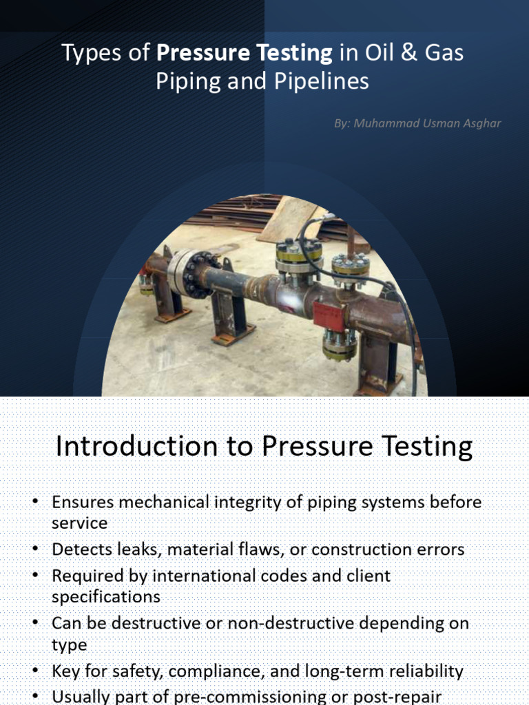Types of Pressure Testing Methods | PDF | Mechanical Engineering | Gases
