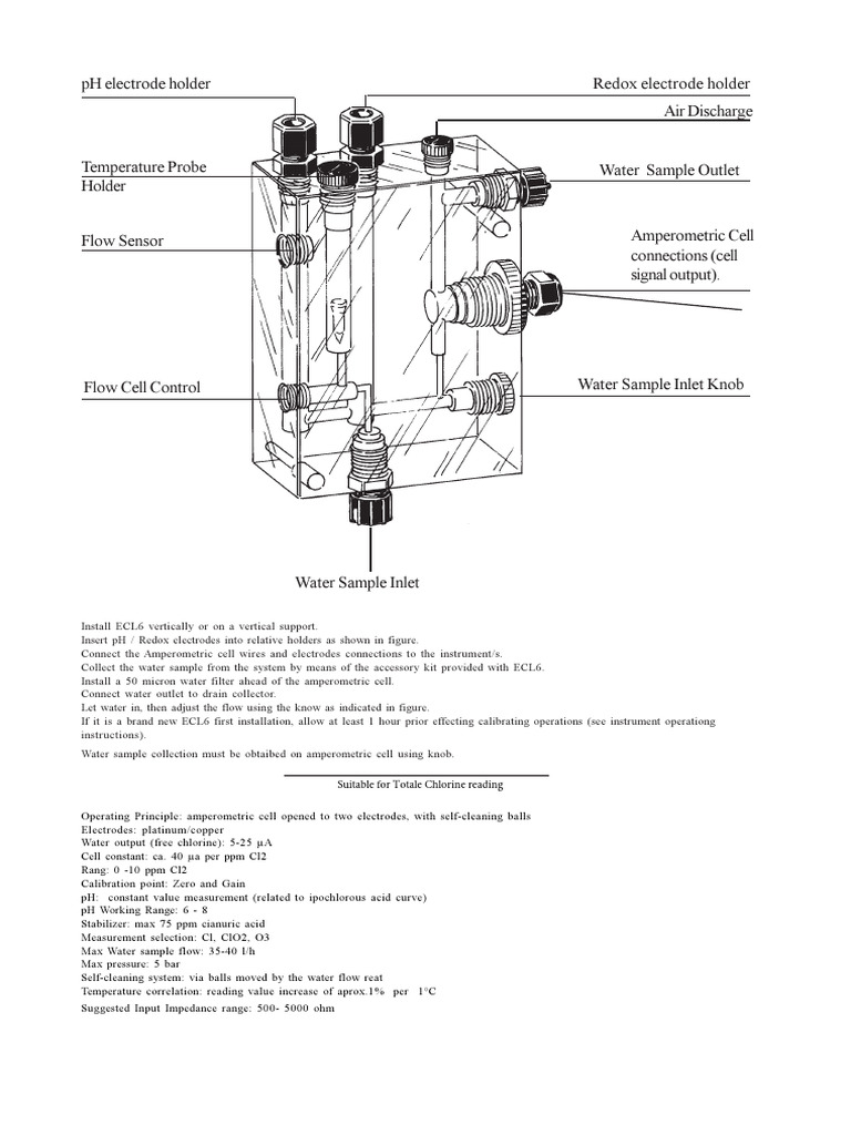 ECL6 Amperometric Cell Installation Guide | PDF