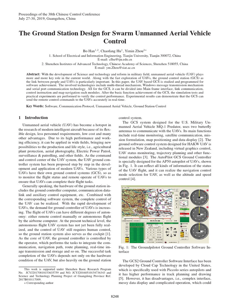 The Ground Station Design For Swarm Unmanned Aerial Vehicle Control ...
