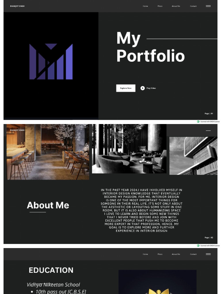 Black White Grayscale Portfolio Presentation (2) (7) - 1 | PDF