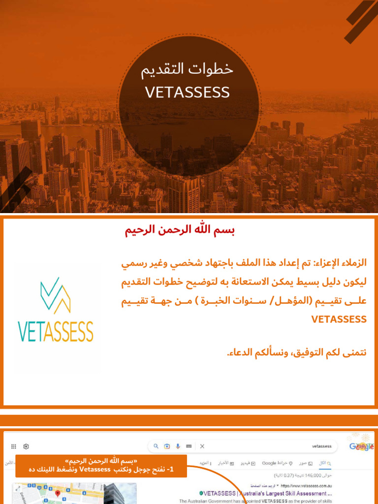 VETASSESS Application | PDF