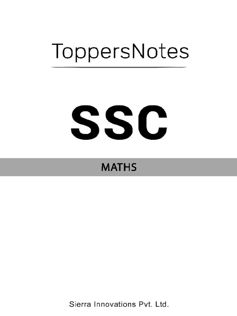 SSC Maths Sample Opt | PDF