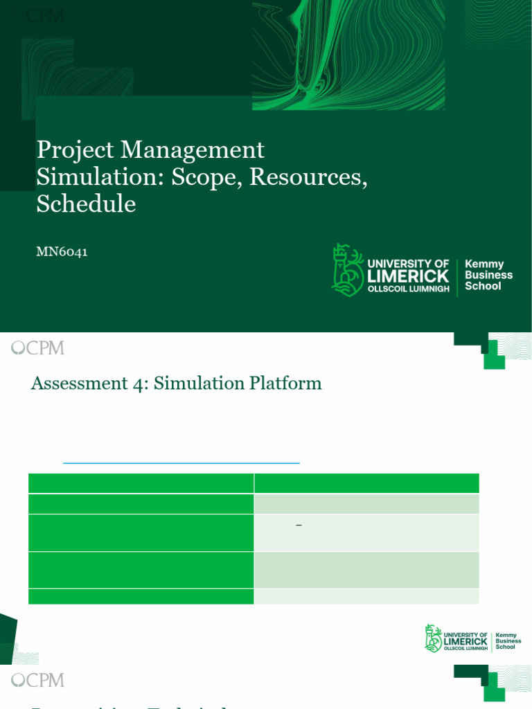 Project Management Simulation Overview | PDF | Simulation | Project ...