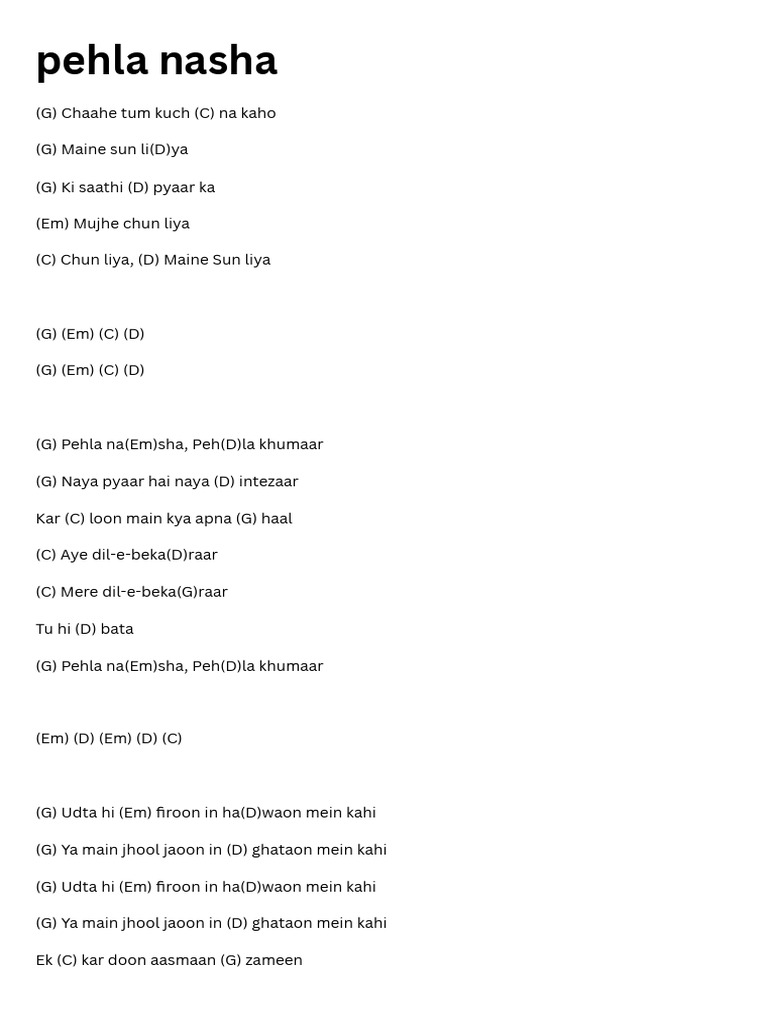 Pehla Nasha | PDF