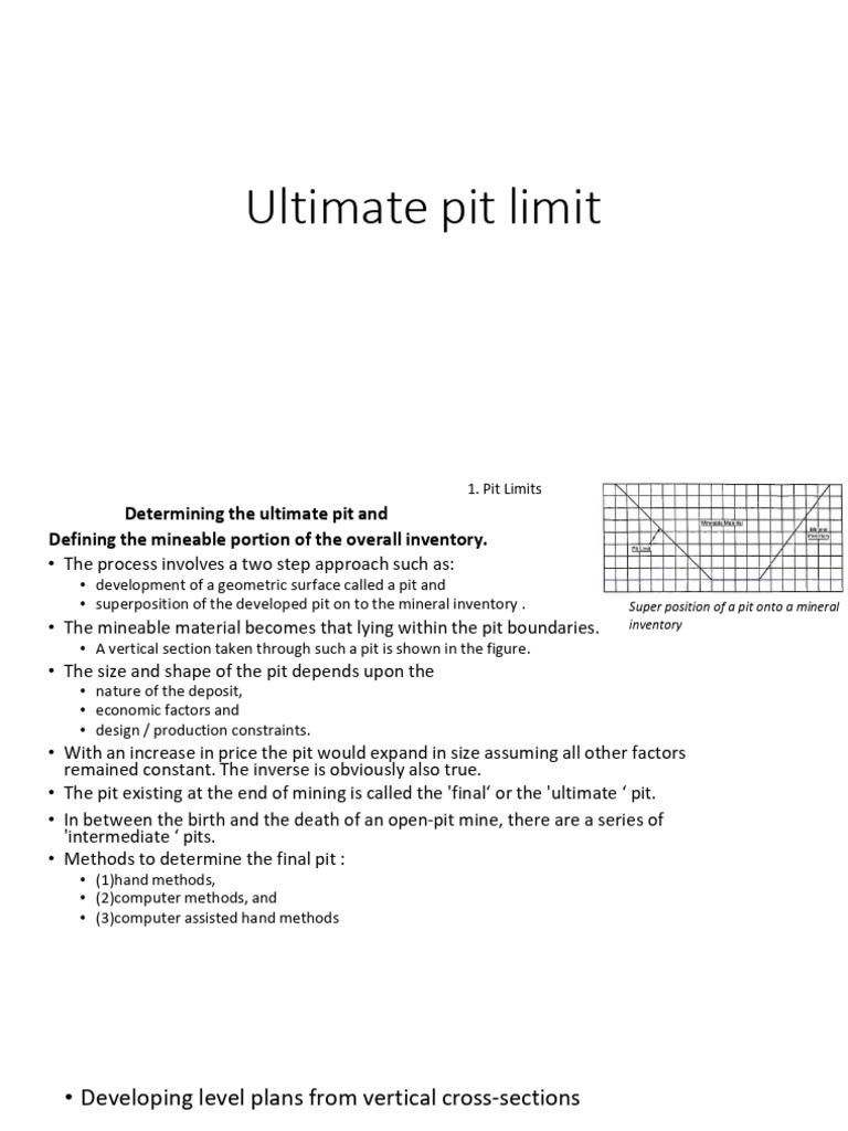 Ultimate Pit Limit 1751131614 | PDF | Mining | Ore