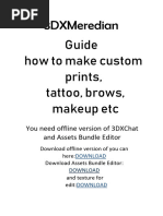 BG3 Custom Tattoo Tutorial | PDF | Computer File | Adobe Photoshop