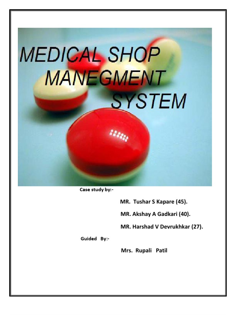 Medical Shop Management System | PDF | User (Computing) | Computing