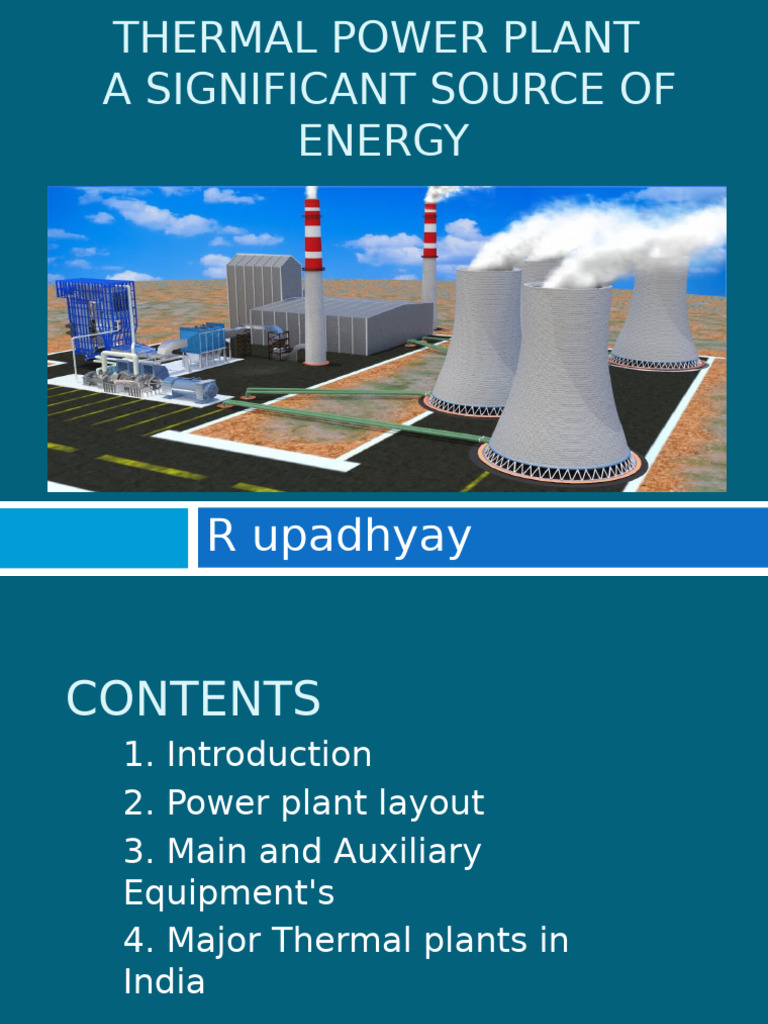 Overview of Thermal Power Plants | PDF | Boiler | Power Station