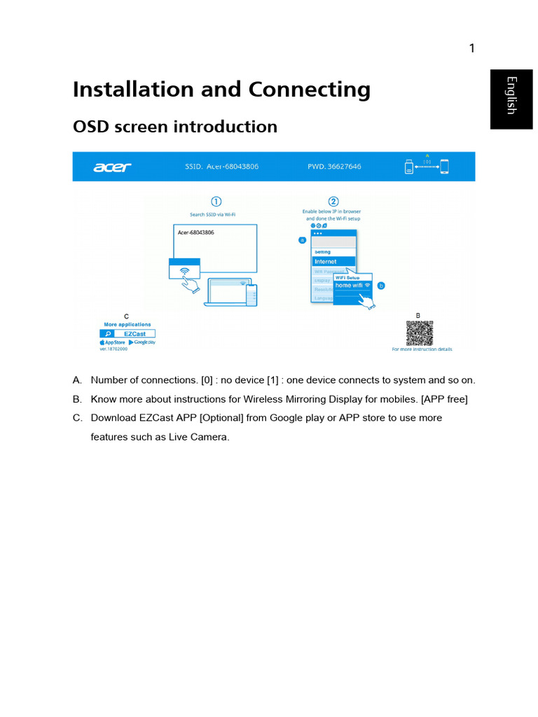 User Manual Acer 1.0 A A | PDF | Wi Fi | Ios