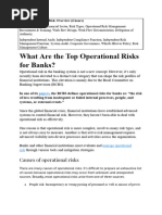 Questions and Answers Operational Risk Management | PDF | Risk Management | Operational Risk