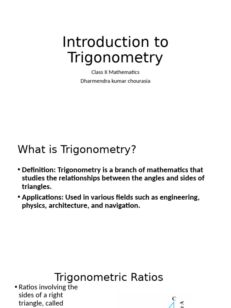 Introduction To Trigonometry 2 | PDF | Trigonometry | Mathematics