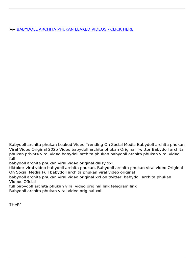 Fullhot Babydoll Archita Phukan Private Viral Video Babydoll Archita Phukan | PDF