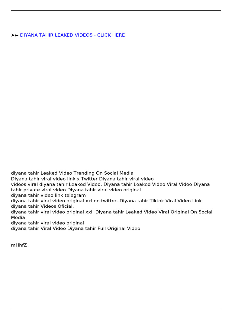Newupdate Diyana Tahir Viral Video Original XXL | PDF
