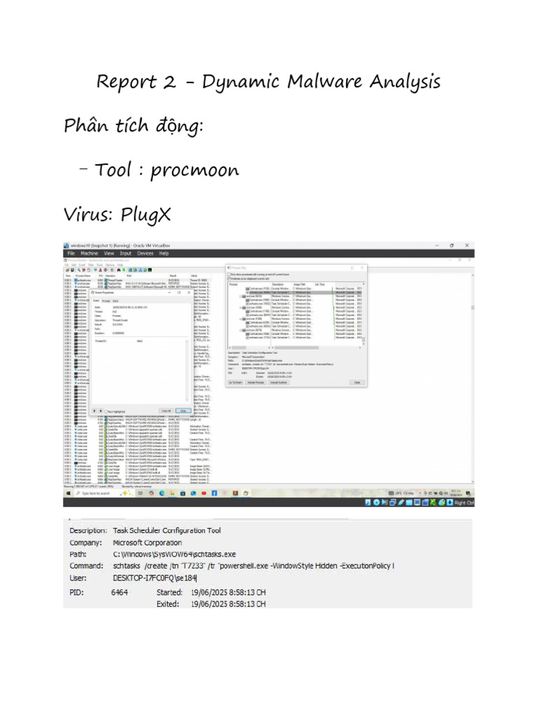 Report2 Dynamic Malware Analysis | PDF
