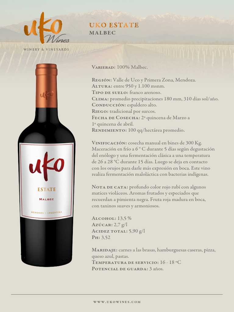 UKO Estate Malbec | PDF