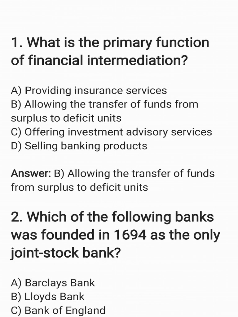 Bank Operations Test 250204 051725 | PDF