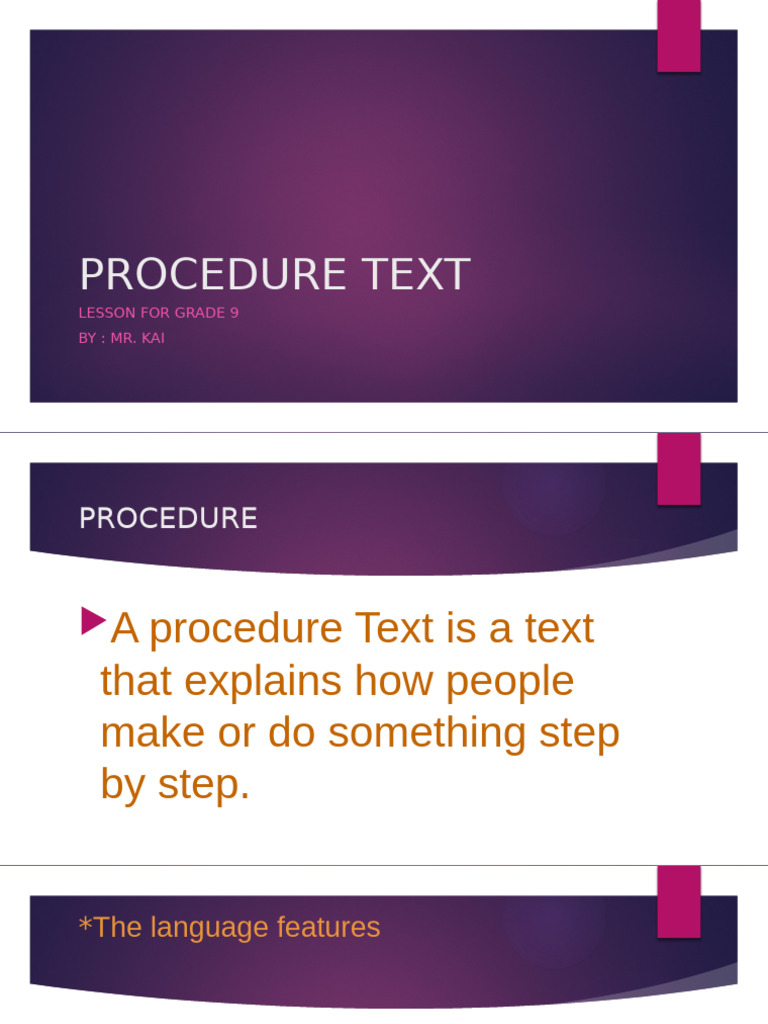 Fix Procedure Text | PDF