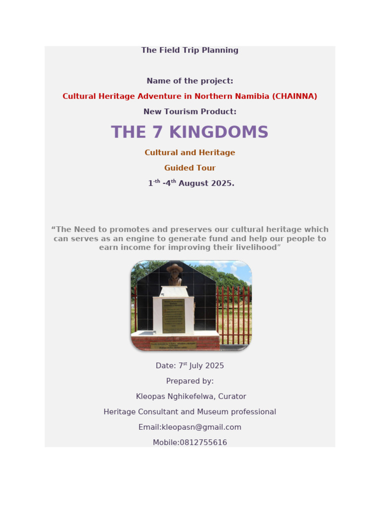 The Northern Namibia KINGDOMS Cultural and Heritage Guided Tour by ...