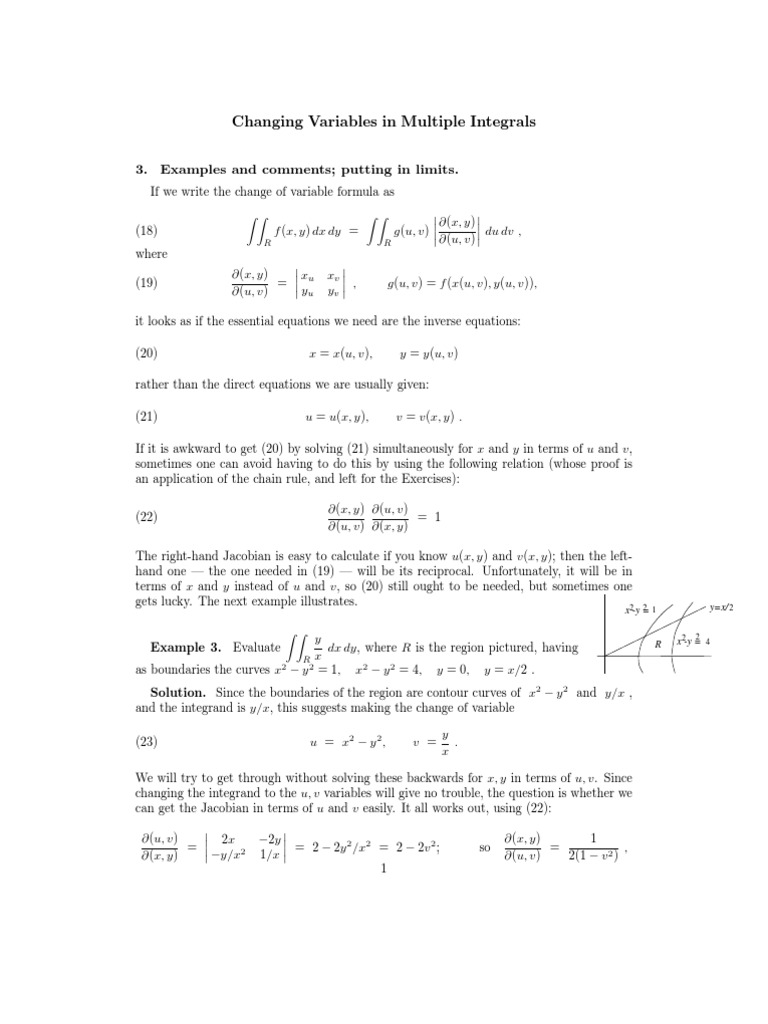 Mit18 02sc Mnotes Cv3 | PDF | Integral | Equations