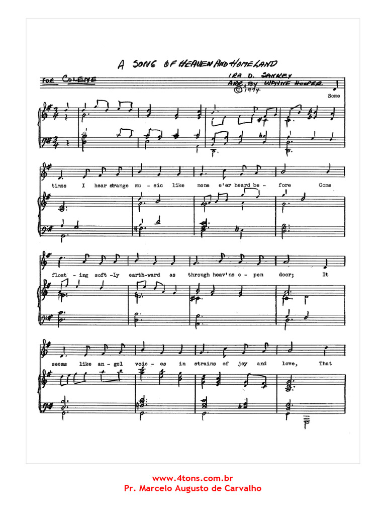 Heralds-A Song of Heaven and Homeland 1974 | PDF