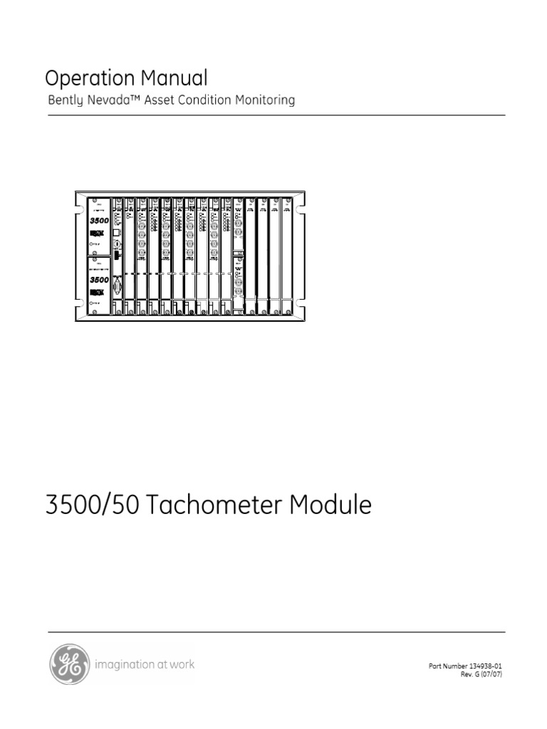3500/50 Tachometer Module: Operation Manual | PDF | Programmable Logic ...