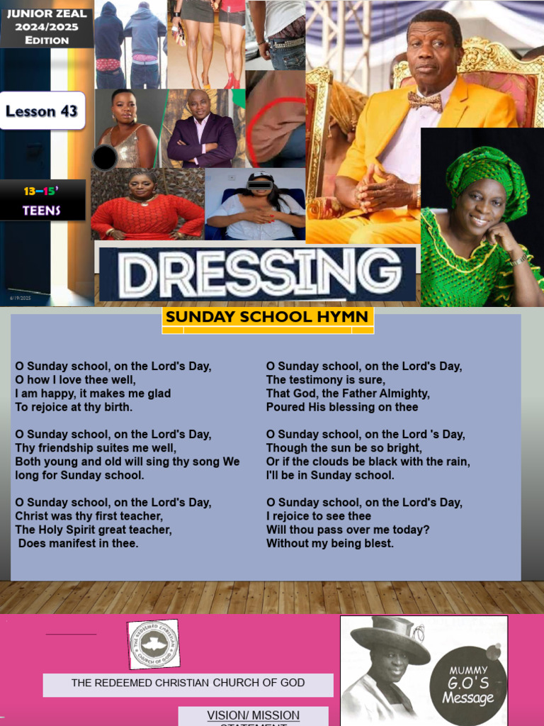 Teens Activity Zeal 13 15 Lesson 43 Dressing | PDF | Glory (Religion ...
