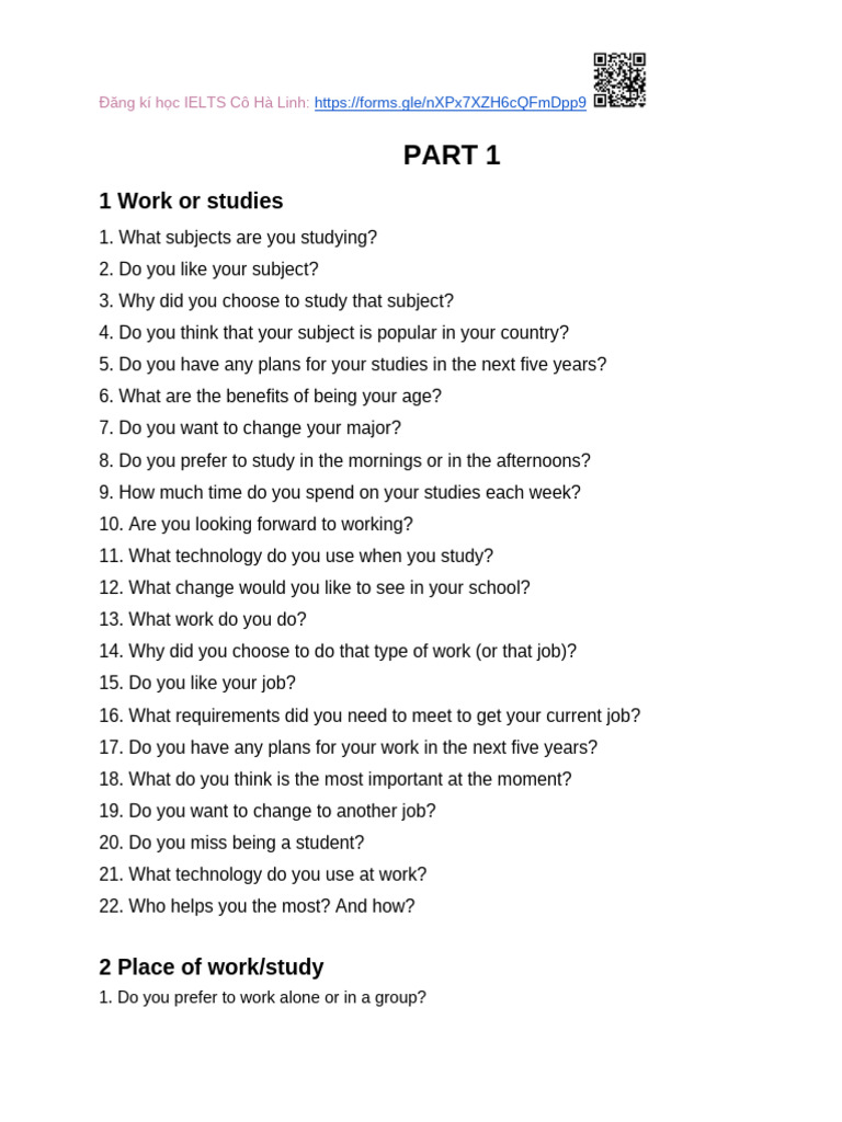 Q2 - 2025 IELTS Speaking Forecast - Launch Pad IELTS | PDF | Wildlife | Mobile Phones