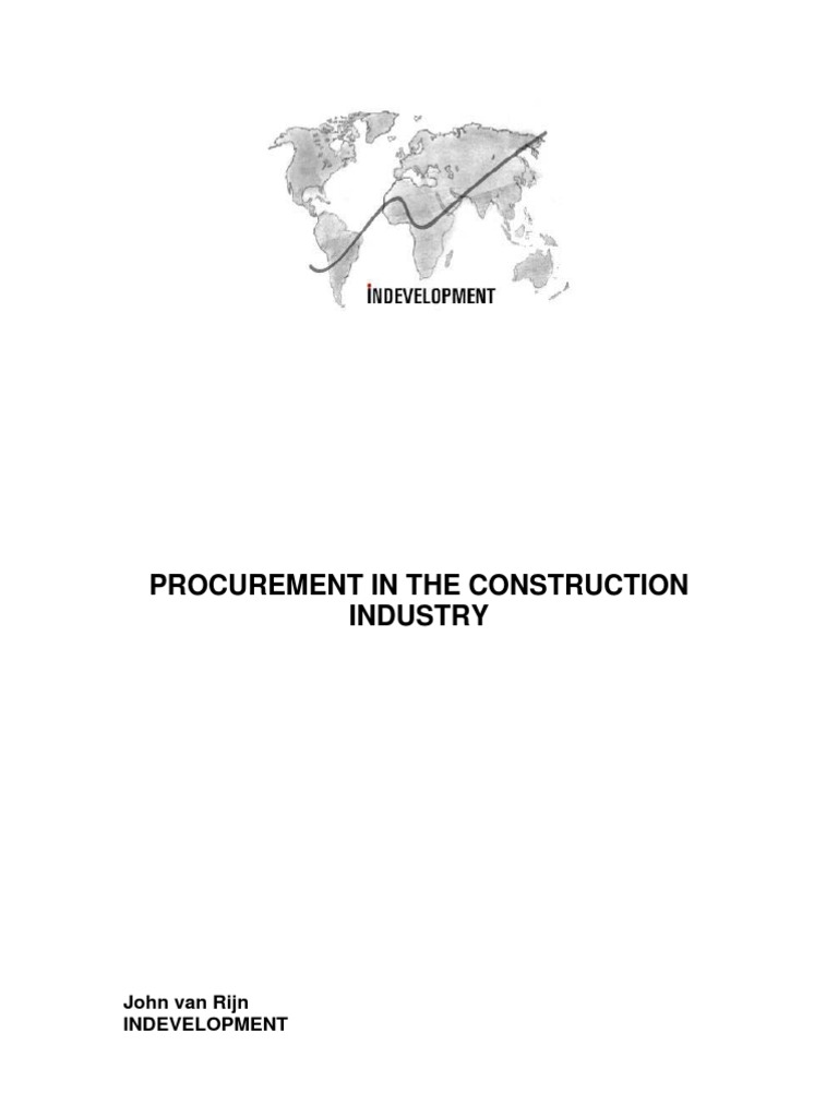 Procurement Construction Industry | PDF | Insurance | Specification ...