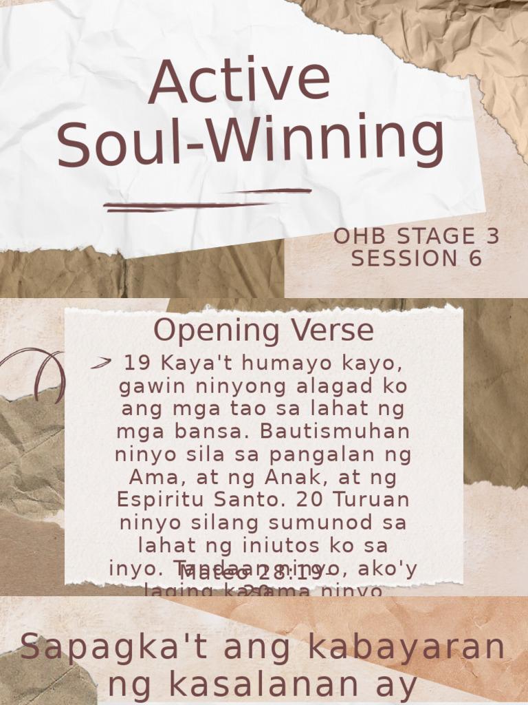 Active Soul Winning | PDF