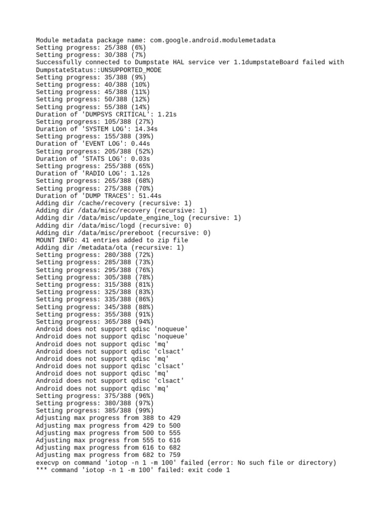 Dumpstate 2025 06 24 19 04 55 Dumpstate - Log 975 | PDF | Utility Software | Data Management