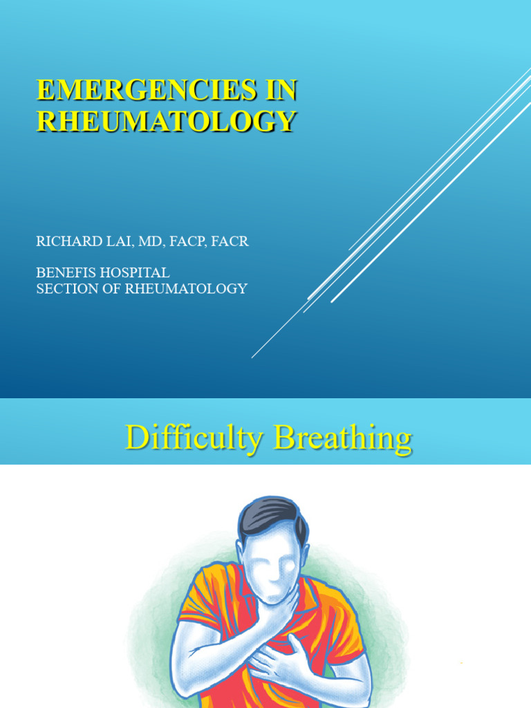 Rheum Emergencies | PDF | Arthritis | Medicine