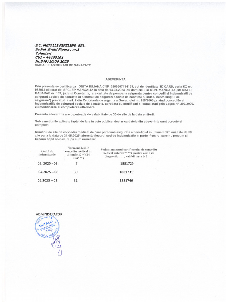 Ionita Iuliana 0001 | PDF