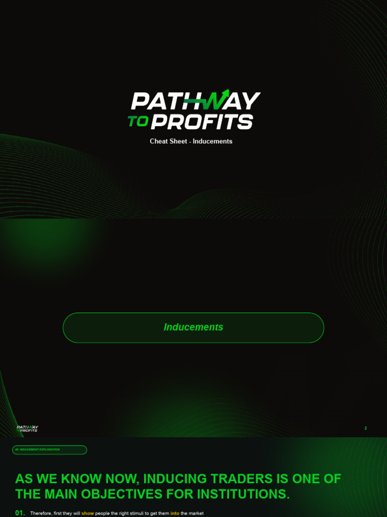 Inducement Pathway To Profit Phase6 Ep1 | PDF | Market Trend | Cognition