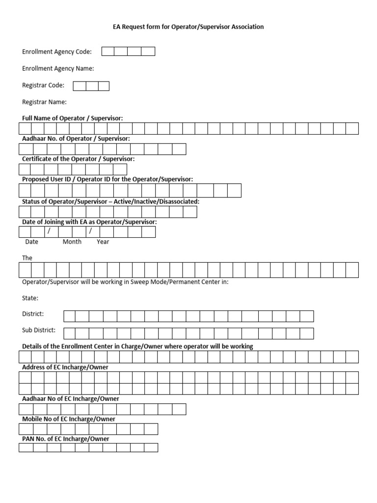 New Consent Letter Format Aadhaar | PDF